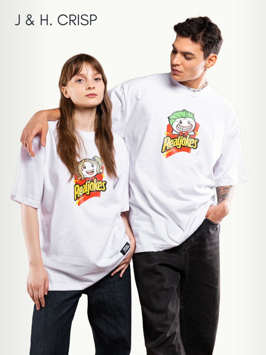 J. CRISP - WHITE – Real Jokes Clothing