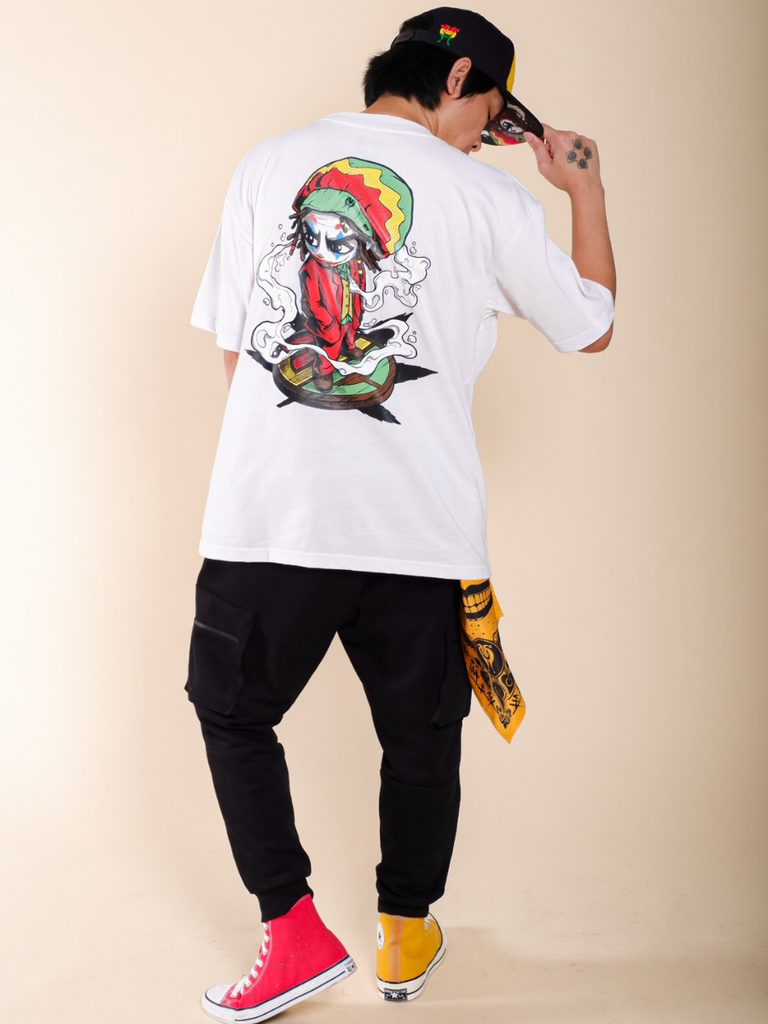 SNO REGGAE - WHITE – Real Jokes Clothing