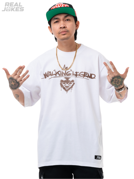 WALKING LEGEND - WHITE – Real Jokes Clothing