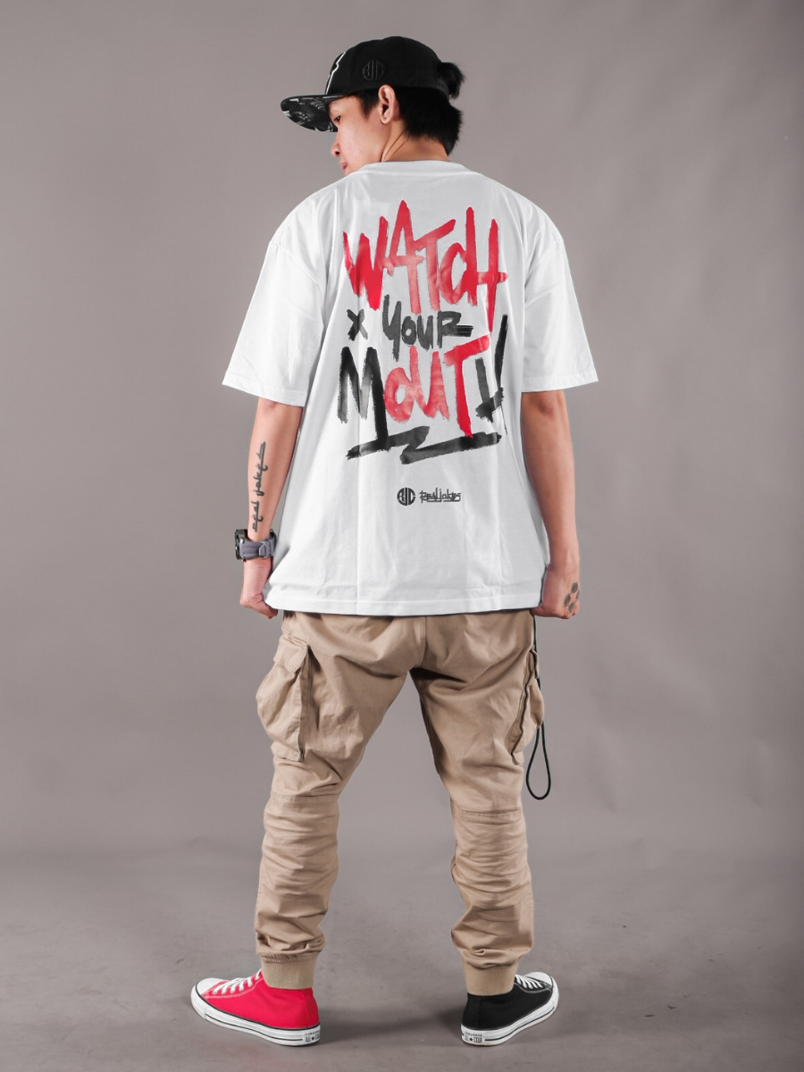WYM (WATCH YOUR MOUTH) - WHITE – Real Jokes Clothing